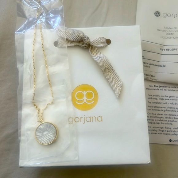 Gorjana | Jewelry | Hp Gorjana Sunset Etched Necklace New With Tags Bag ...